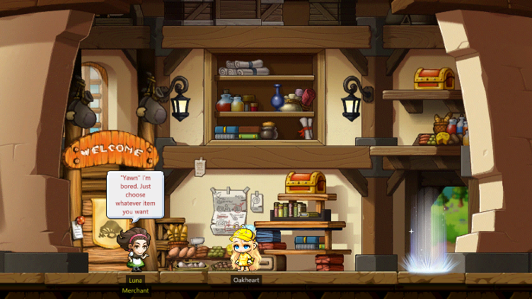 Henesys General Store Post Big Bang: MapleStory Worlds