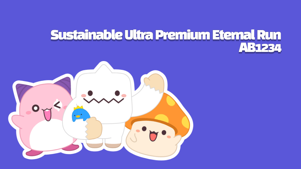 Sustainable Ultra Premium Eternal Running AB1234: 메이플스토리 월드